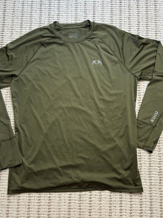 KUIU | Shirts | Kuiu Sonoran Long Sleeve Base Layer Shirt Green Coolmax ...